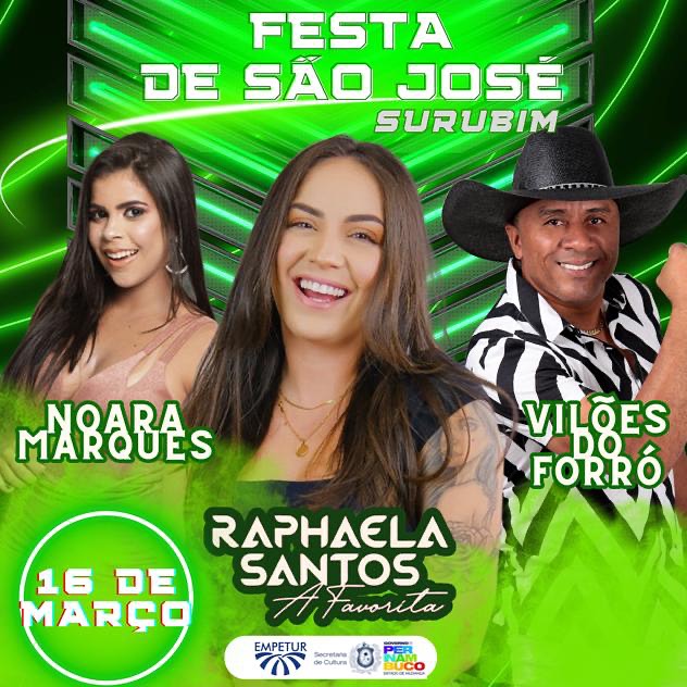 Chaparral anuncia shows de Noara Marques, Raphaela Santos e Vilões do ...
